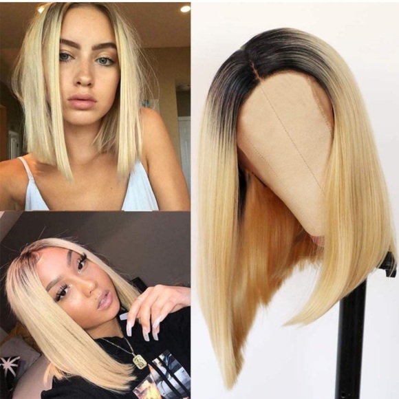 Hair | 613 Short Bob 14inch Ombre Blonde Wig | Poshmark